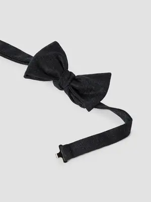 Brunello Cucinelli Virgin Wool Flannel Bow Tie