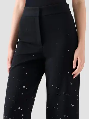 Akris Studded Jersey Straight-leg Pants