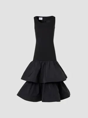 Akris Drop-waist Midi Dress - Black