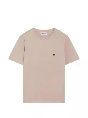 Max Mara Logo-embroidered T-shirt - Neutrals