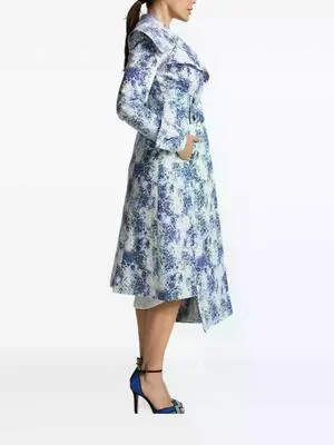 LIZ SKORSIS Eliza Paisley-print Single-breasted Coat