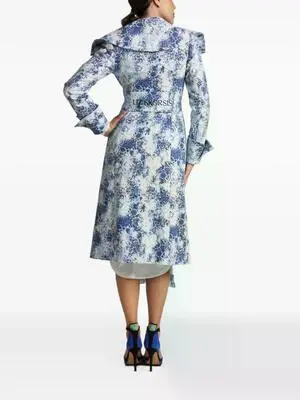 LIZ SKORSIS Eliza Paisley-print Single-breasted Coat