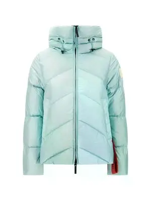 AFTER/LABEL Chevron-quilted Hooded Jacket - Blue