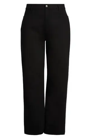 Eileen Fisher High Waist Stretch Straight Leg Jeans