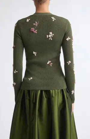 Bernadette Oscar Ribbon Detail Midi Skirt