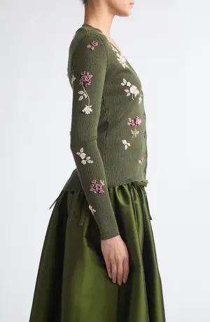 Bernadette Oscar Ribbon Detail Midi Skirt