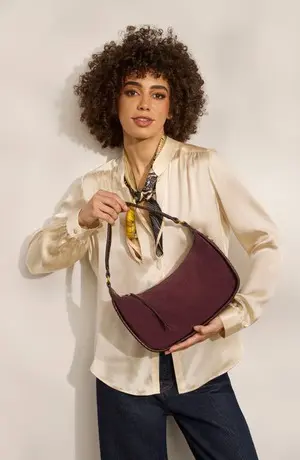 Hobo Mia Crescent Suede