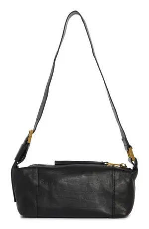 ALLSAINTS Vega Croc Embossed Leather Mini Shoulder Bag