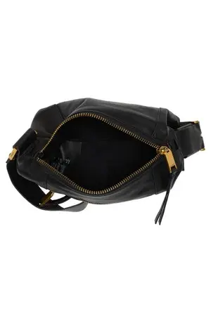 ALLSAINTS Vega Croc Embossed Leather Mini Shoulder Bag
