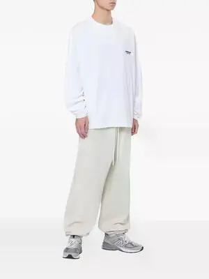 Fear Of God Logo-print Long-sleeved T-shirt - White
