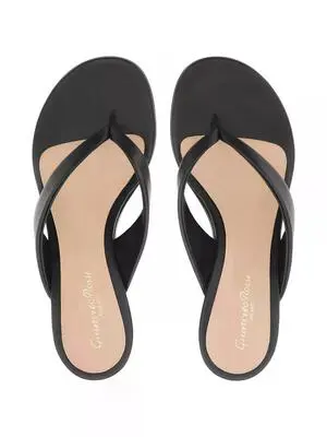 GIANVITO ROSSI Wedge-heel Thong-strap Sandals