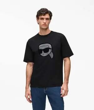 Karl Lagerfeld Large Ikon T-shirt - Black