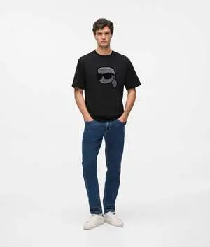 Karl Lagerfeld Large Ikon T-shirt - Black