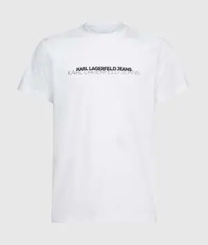 Karl Lagerfeld Slim Shadow Logo T-shirt - White