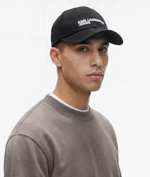 Karl Lagerfeld Box Logo Cap - Black