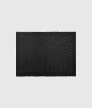 Karl Lagerfeld Ikon Shimmer Jacquard Scarf - Black