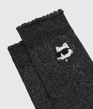 Karl Lagerfeld Ikon Lurex Socks 2 Pack