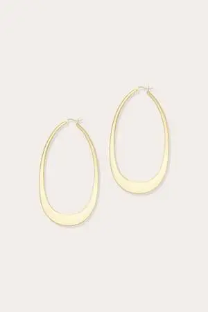 Ramy Brook Ariela Flat Hoops - Gold