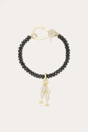 Ramy Brook Nova Statement Charm Bracelet - Jet