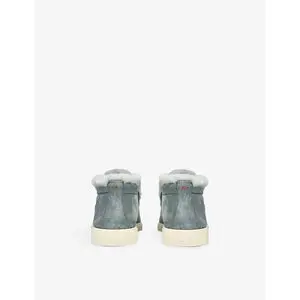 Santoni Fortune Lined Suede Ankle Boots