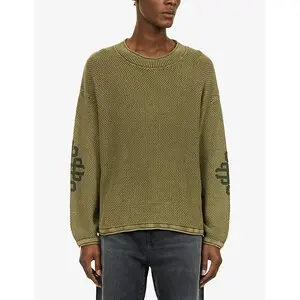 THE COUTURE CLUB Waffle Logo-print Cotton Jumper