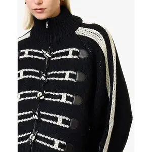 JADED LONDON Loli Toggle Knitted Bomber Jacket