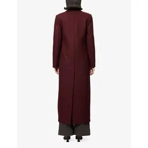 Harris Wharf London Long Double-breasted Tailored Pressed Wool Coat