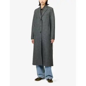 Harris Wharf London Long Topcoat Pressed Wool Coat