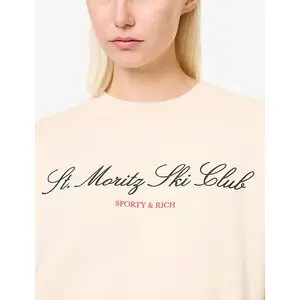 Sporty & Rich Ski Club Crewneck Jersey Jumper