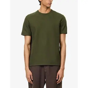 FRAME Crewneck Textured Cotton T-shirt