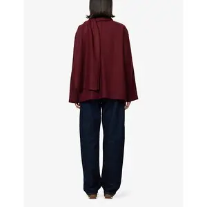Harris Wharf London Scarf Wool-cashmere Blend Jacket