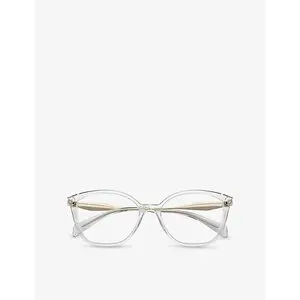 Prada Pr 02zv Butterfly-frame Acetate Optical Glasses