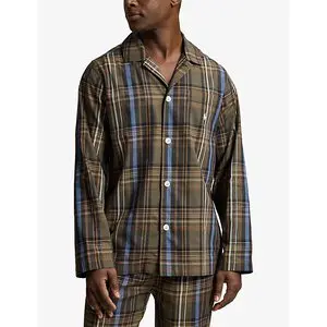 Polo Ralph Lauren Checked Embroidered-logo Cotton Pyjama Set