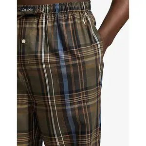 Polo Ralph Lauren Checked Embroidered-logo Cotton Pyjama Set