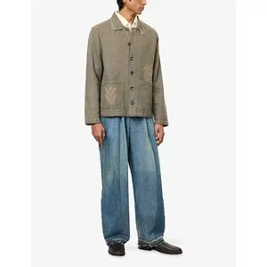 KARTIK RESEARCH Kantha Embroidered Cotton Jacket