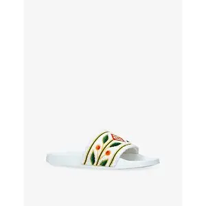 Casablanca Embroidered Terry And Rubber Pool Sliders