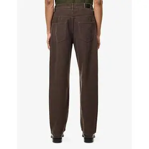 FRAME The Baggy Wide-leg Cotton Trousers