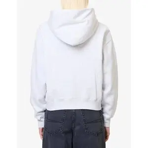 Sporty & Rich Eliana Serif Logo Zip Jersey Hoody