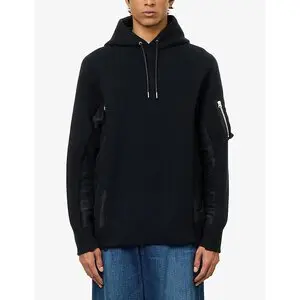 Sacai Panelled Welt-pocket Cotton-blend Hood