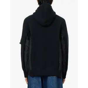 Sacai Panelled Welt-pocket Cotton-blend Hood