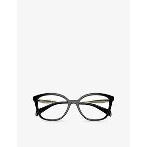 Prada Pr 02zv Butterfly-frame Acetate Optical Glasses