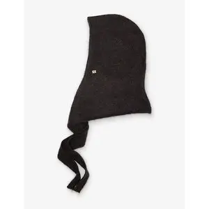 GANNI Brushed Wool-mohair Blend Balaclava - Sky Captain