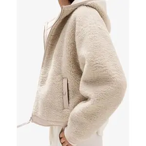 THE WHITE COMPANY Hooded Relaxed-fit Borg Jacket