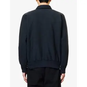 A.PRESSE Vintage Quarter-zip Cotton Jumper