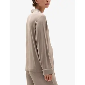 THE WHITE COMPANY Piped-trim Relaxed-fit Jersey Pyjama Set