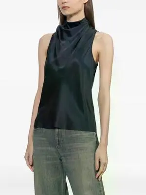 Helmut Lang Ruffled Silk Top