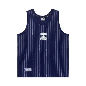 AAPE BY *A BATHING APE Moonface Striped Tank Top 'navy - Blue