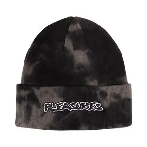 PLEASURES Backbone Dyed Beanie 'charcoal - Grey