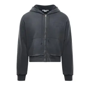 Acne Studios Sprayed Zip Hoodie 'faded - Black