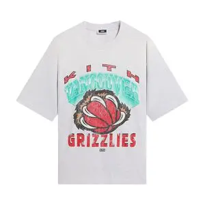 Kith For The Vancouver Grizzlies Vintage Jones Ii Tee 'light Heather